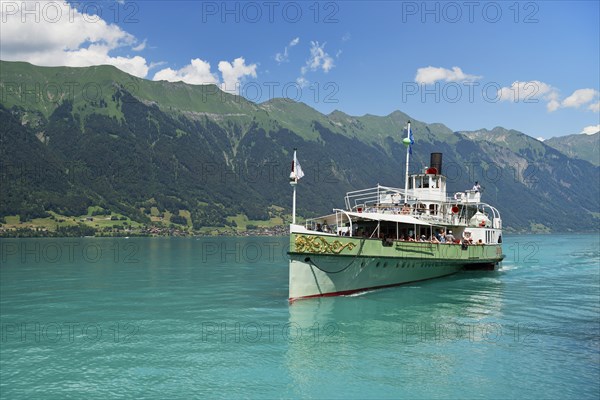 Steamboat Lotschberg on Lake Brienz - Photo12-imageBROKER-Stefan Huwiler