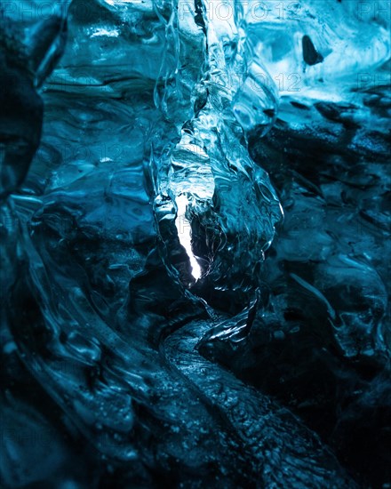 Glacier stream in an ice cave - Photo12-imageBROKER-Luca Renner