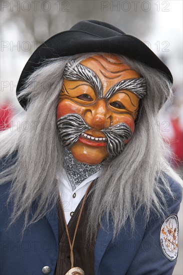 Portrait mask of Swabian-Alemannic carnival - Photo12-imageBROKER ...
