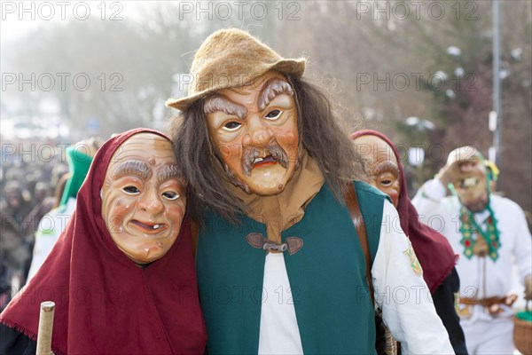 Portrait mask of Swabian-Alemannic carnival - Photo12-imageBROKER ...