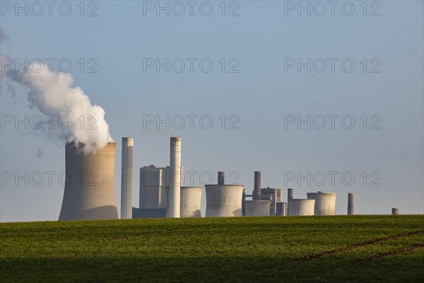 Neurath lignite-fired power plant of RWE Power Ag - Photo12-imageBROKER ...