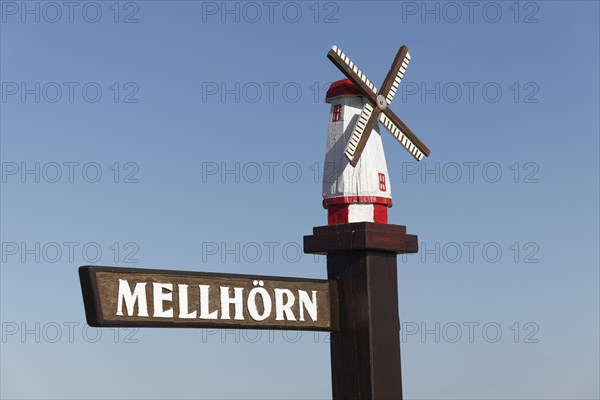 Original street sign with carved windmill - Photo12-imageBROKER-Karl F ...