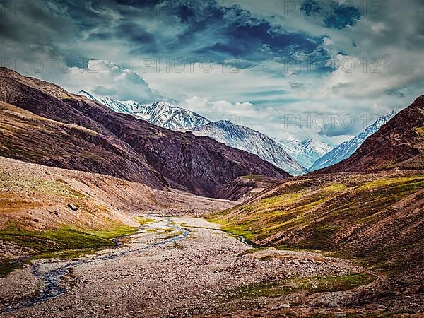 Vintage retro effect filtered hipster style image of Himalayan ...