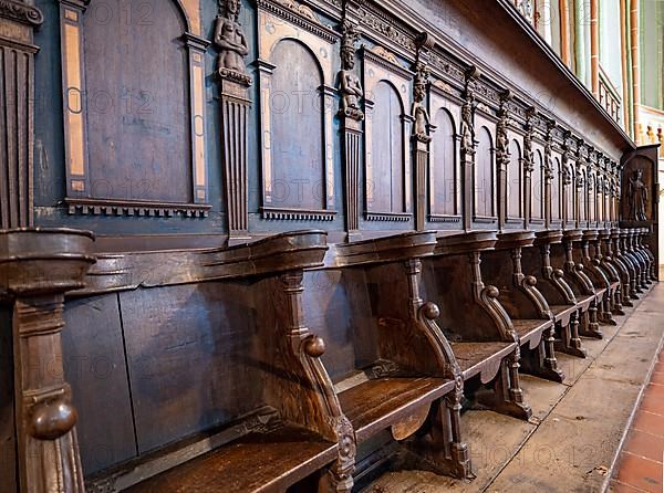 Choir stalls in the main Protestant church of St. Johannis - Photo12 ...
