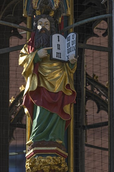 Figure at the Beautiful Fountain: Moses - Photo12-imageBROKER-Helmut ...
