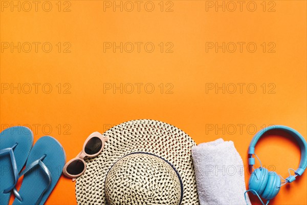 Composition summer things bright background - Photo12-imageBROKER ...