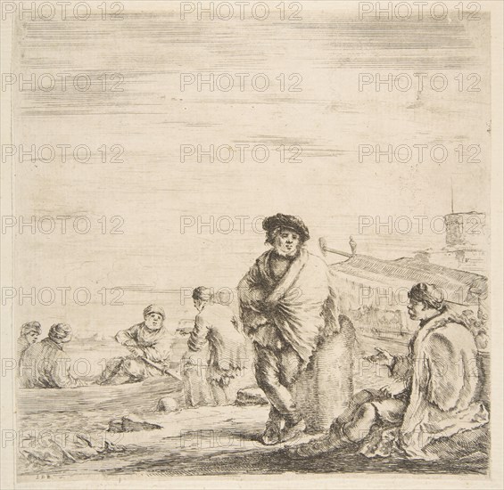 A standing sailor talking to a seated Levantine, ca. 1660. Creator ...
