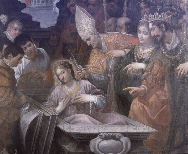 ROELAS JUAN DE ?-1625 RESURRECCION DE SANTA LEOCADIA (303-?) CON SAN ...